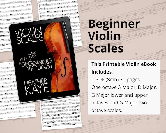 Violin Scales for the Beginning Violinist | Etsy