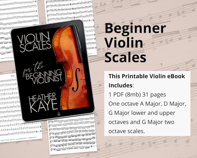 Violin Scales for the Beginning Violinist - Etsy