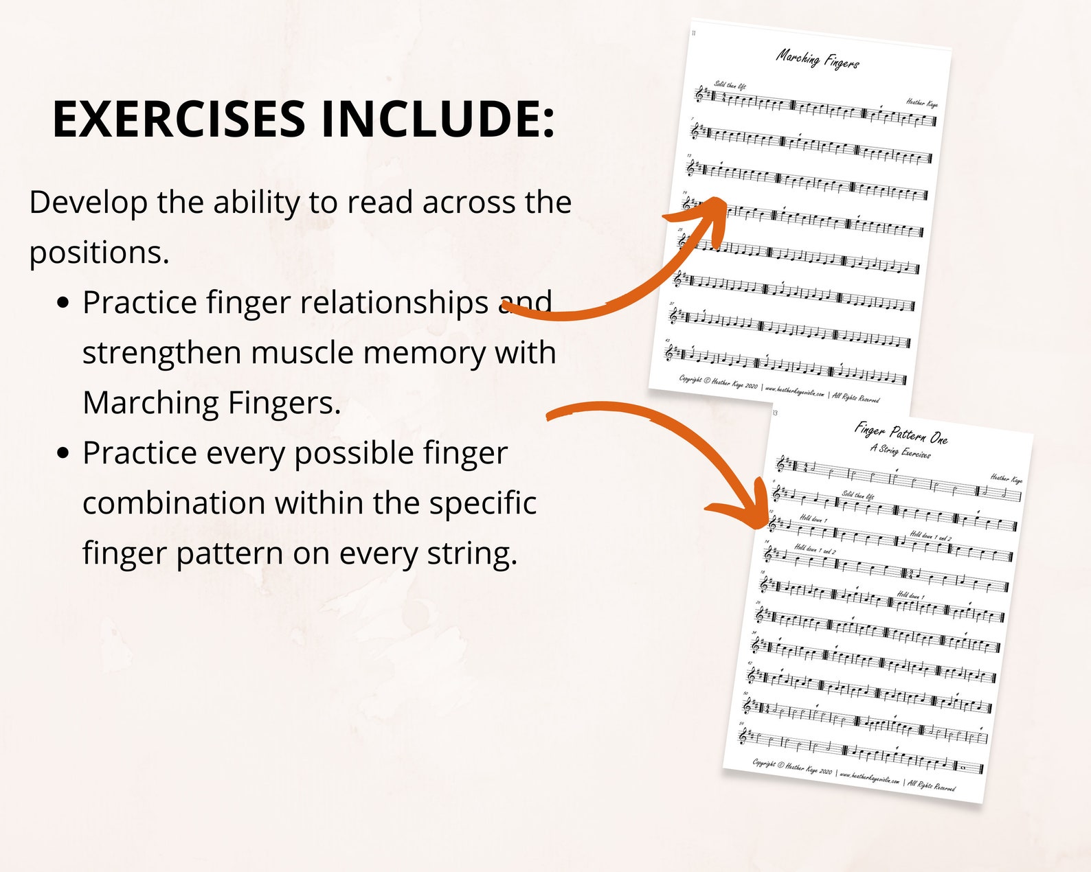 Violin Sheet Music Exercises | Strengthening Exercises for First ...