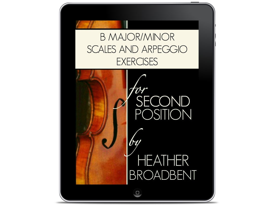 B Major Minor Scales and Arpeggio Exercises in Second Position - Etsy