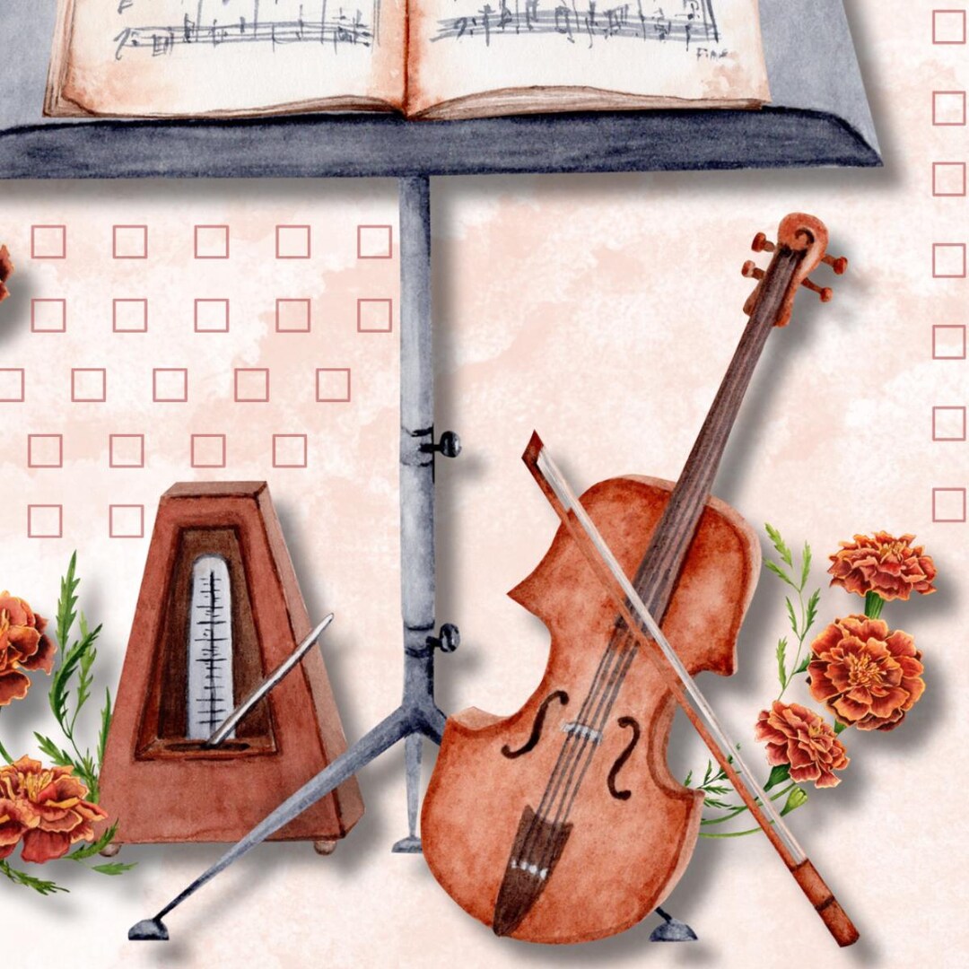 Complete Violin Practice Tracker Bundle – 30, 60, 90, 50, 100 Days ...