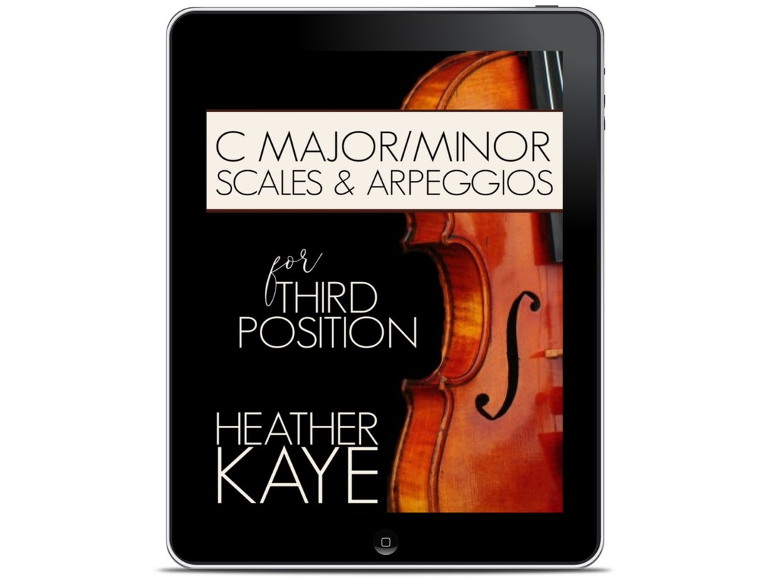 C Major & Minor Scales and Arpeggios for Third Position - Etsy