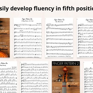 Violin Sheet Music: Master Fifth Position With Finger Patterns - Etsy