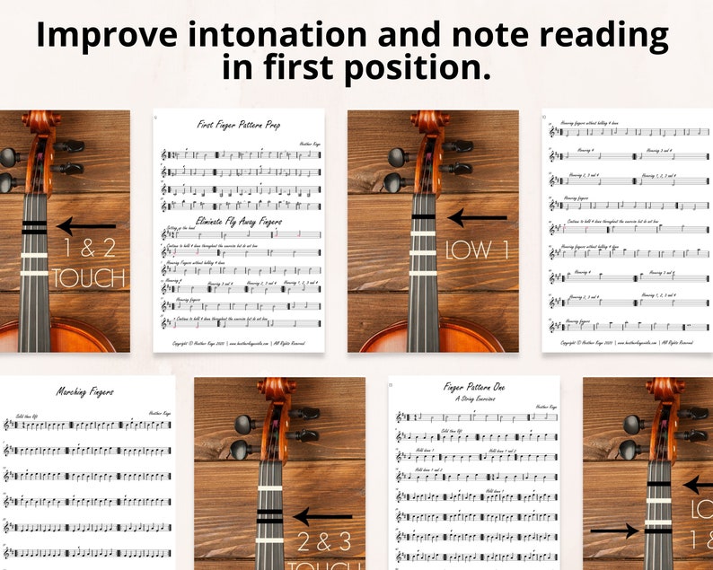 Violin Sheet Music Exercises | Strengthening Exercises for First ...
