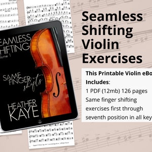 Violin Sheet Music - Seamless Shifting, Shifting Exercises for the ...