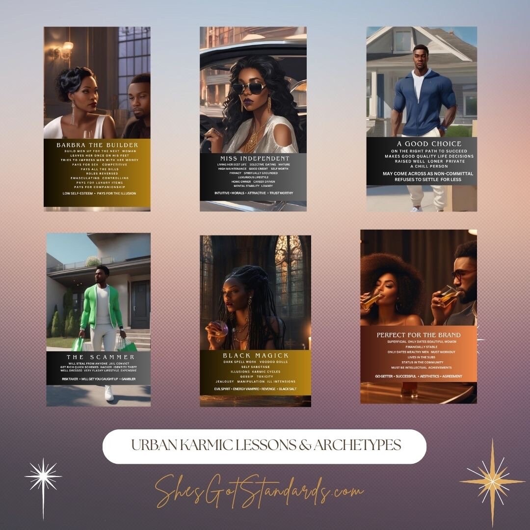 Urban Karmic Lessons & Archetypes Oracle Deck - Etsy