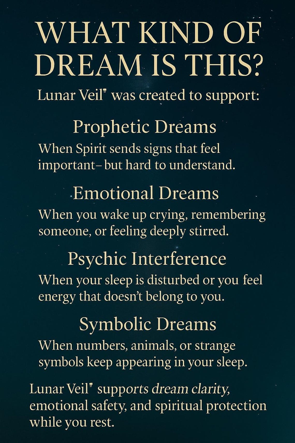 SEEN in THE DREAM™ Ritual Kit | Intuitive Dream Protection, Lunar ...