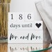 365 Countdown Blocks, Wedding Day Countdown Calendar, Bride to Be Gifts ...