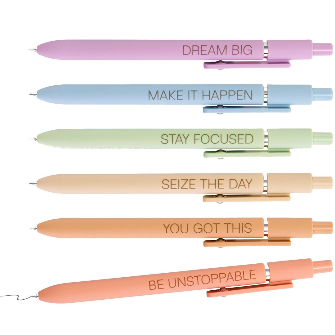 Achievers Inspirational Pen Set for Women - Motivational Quotes Office ...