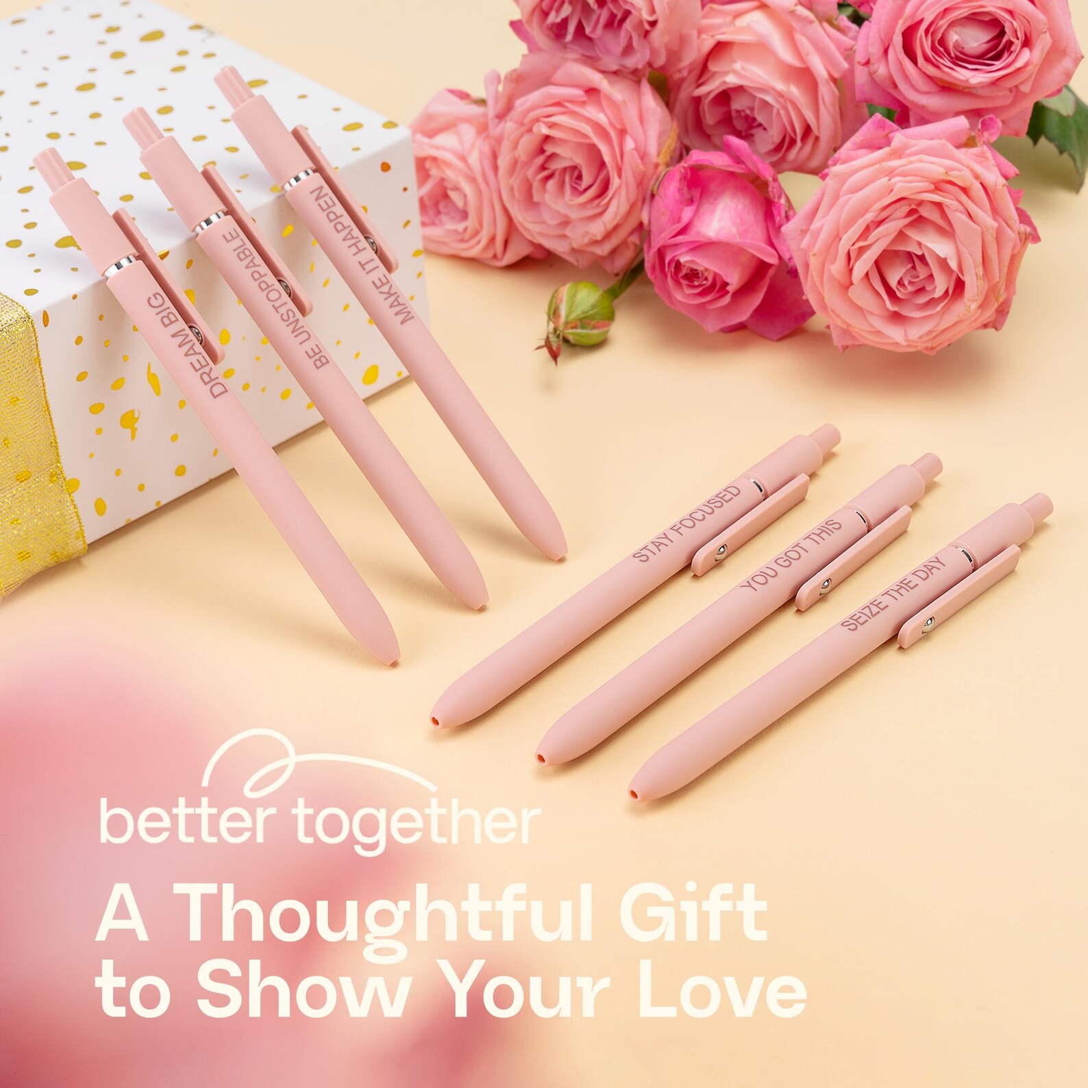 Achievers Inspirational Pen Set for Women - Motivational Quotes Office ...