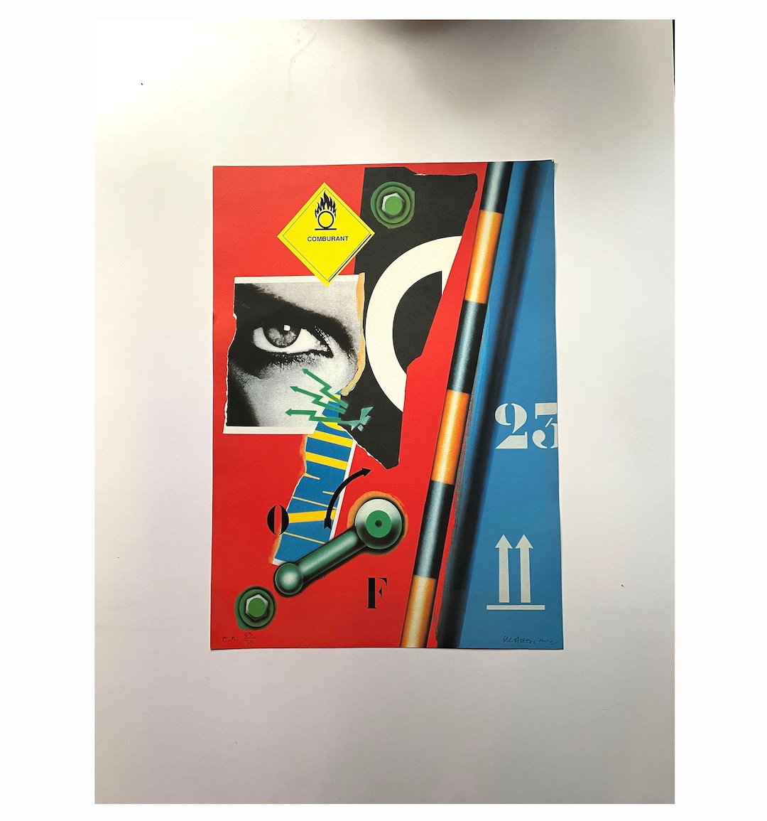 Peter Klasen Original Lithograph, Signed in Pencil by the Artist - Etsy