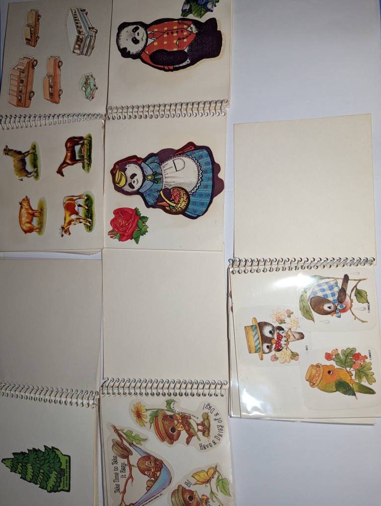 Vintage Sticker Album Collection 80s Sticker Collection - Etsy