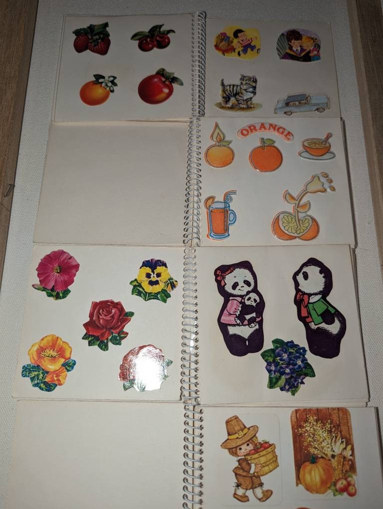 Vintage Sticker Album Collection 80s Sticker Collection - Etsy