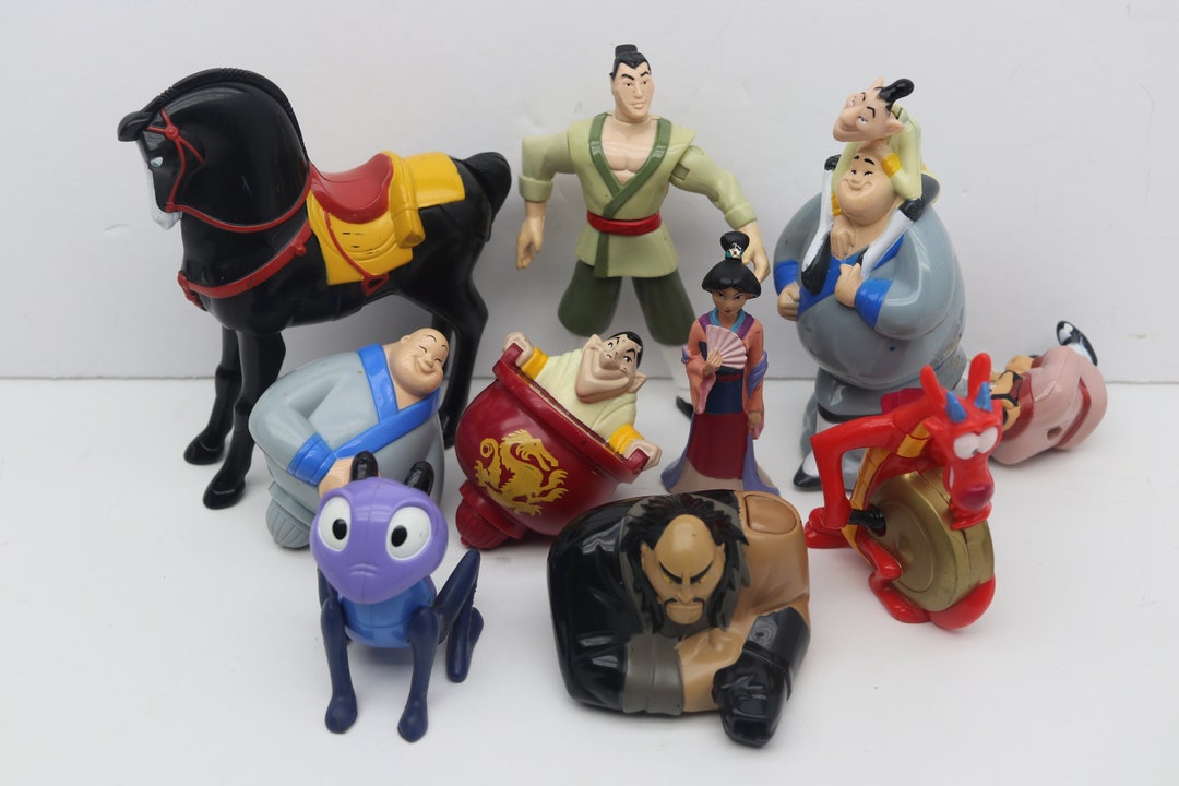 Vintage Mulan Mcdonalds Toy Lot of 9 Disney Princess Mushu Li - Etsy