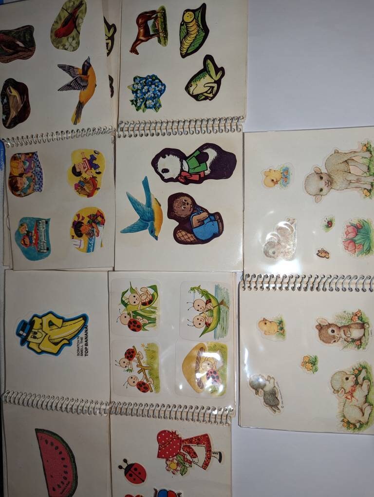 Vintage Sticker Album Collection 80s Sticker Collection - Etsy