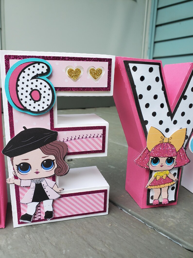 Lol Character Themed 3D Letters - Etsy