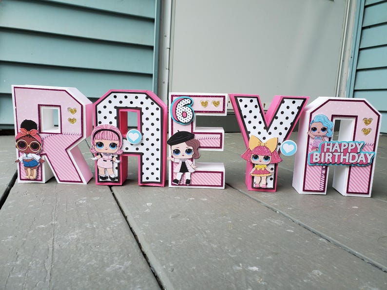 Lol Character Themed 3D Letters - Etsy