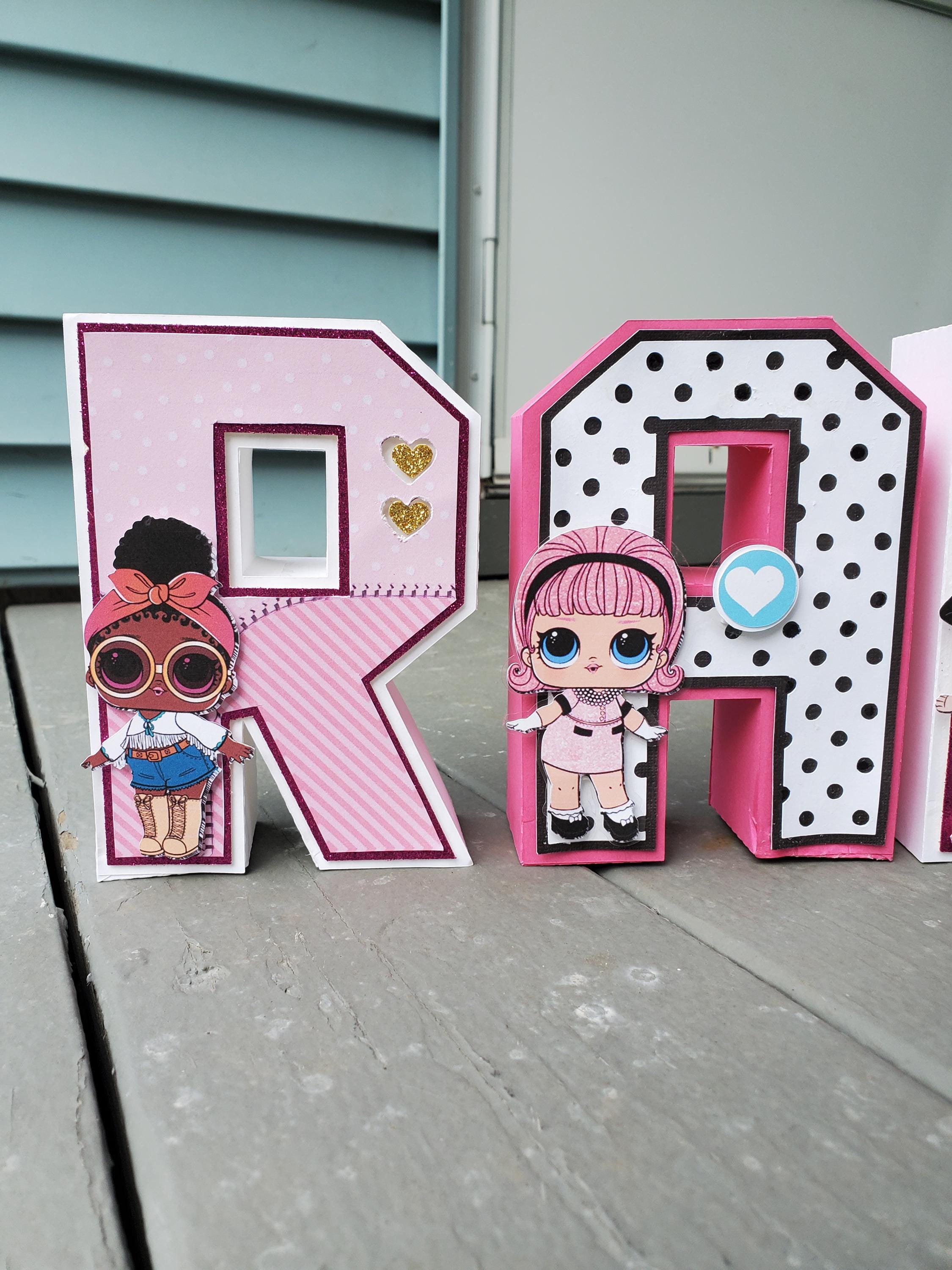 Lol Character Themed 3D Letters - Etsy
