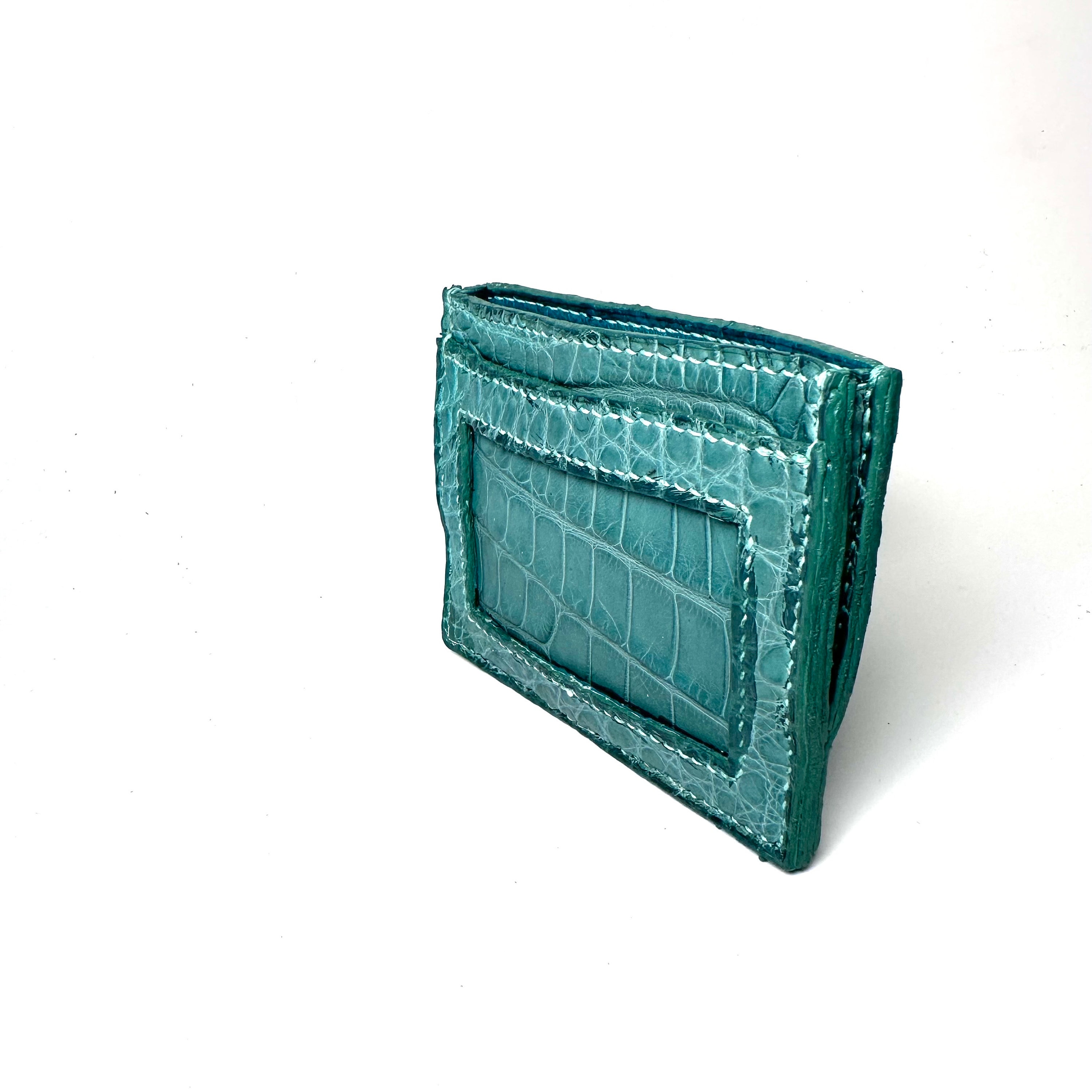 Alligator Card Holder, Alligator Card Case, Handstitched Card Wallet ...