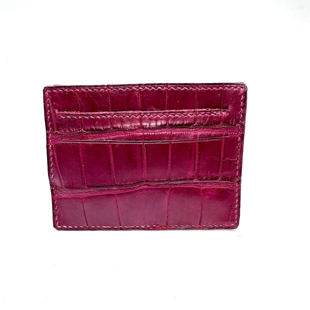 Alligator Card Holder, Alligator Card Case, Alligator Wallet, Alligator ...