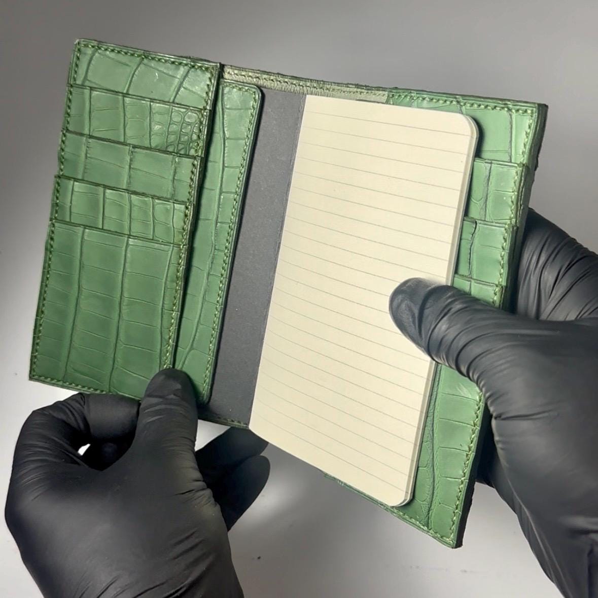 Green Alligator A6 Notebook Cover Wallet - Etsy