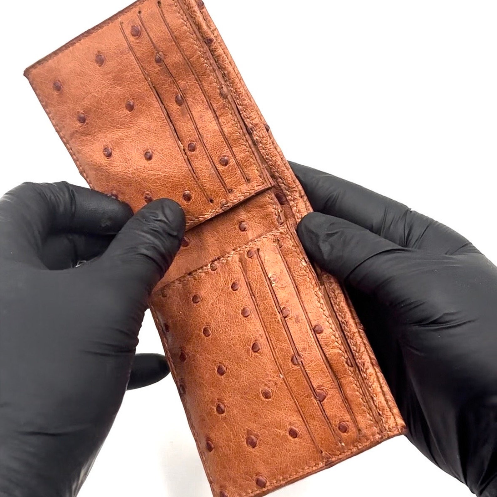 Ostrich Wallet, Billfold, Bifold Wallet, , Bespoke, Ostrich Skin ...