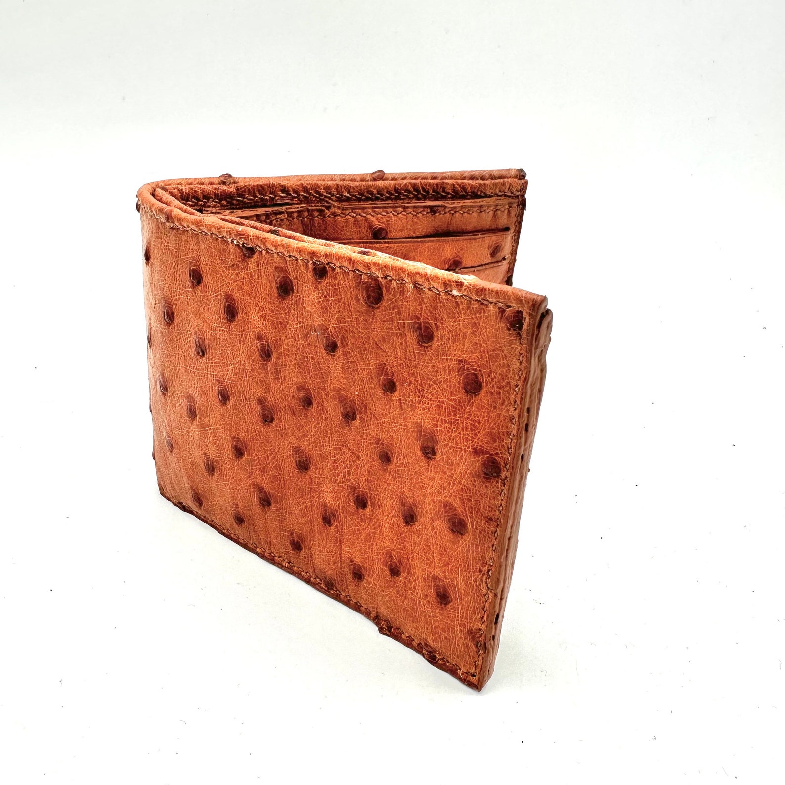 Ostrich Wallet, Billfold, Bifold Wallet, , Bespoke, Ostrich Skin ...