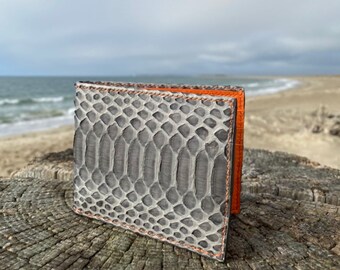 Men Trifold Python Wallet - Etsy