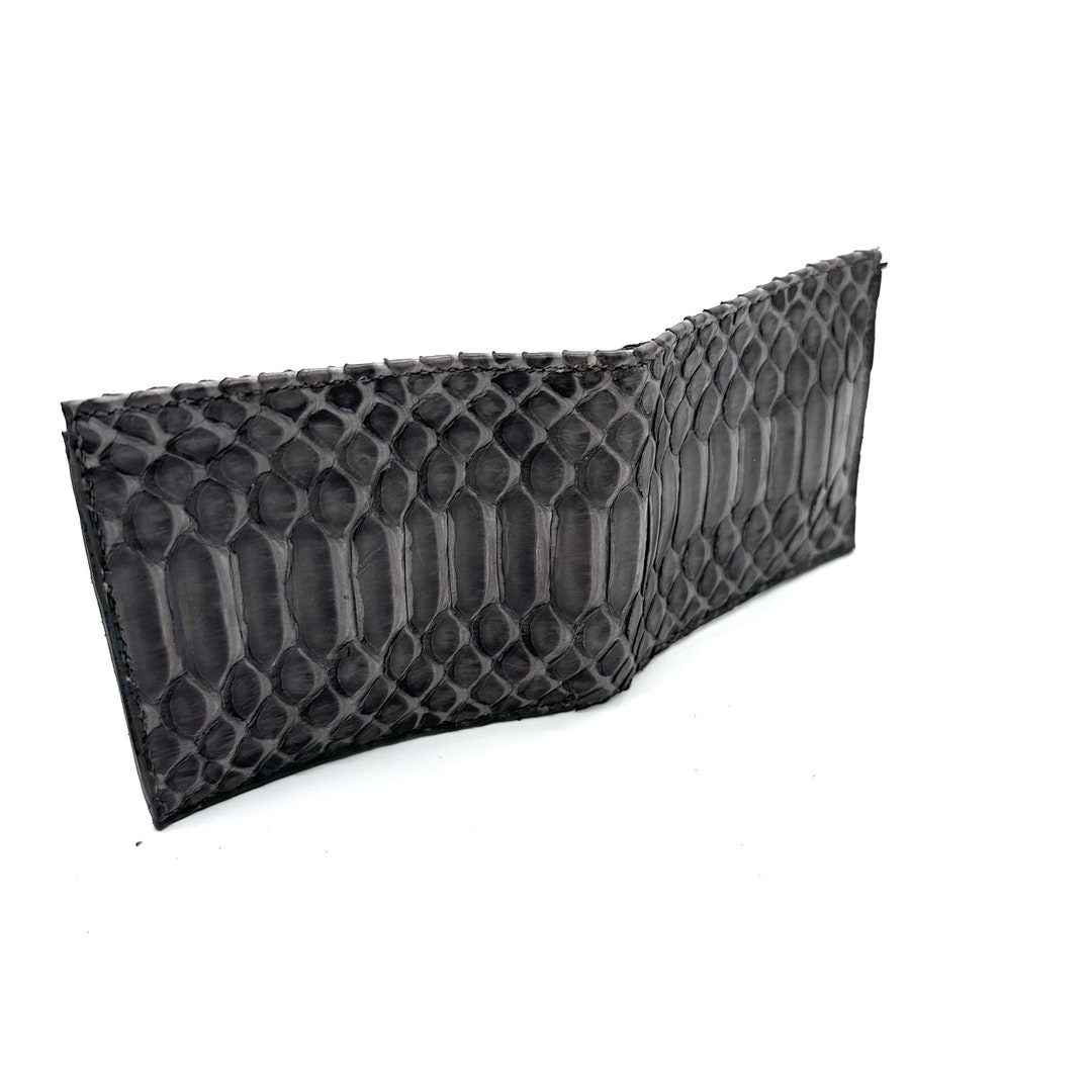 Python Bifold Wallet, Python Leather Wallet, Python Billfold, Snake ...