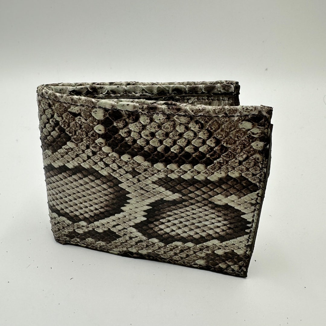 Python Bifold Wallet, Python Leather Wallet, Python Billfold, Snake ...