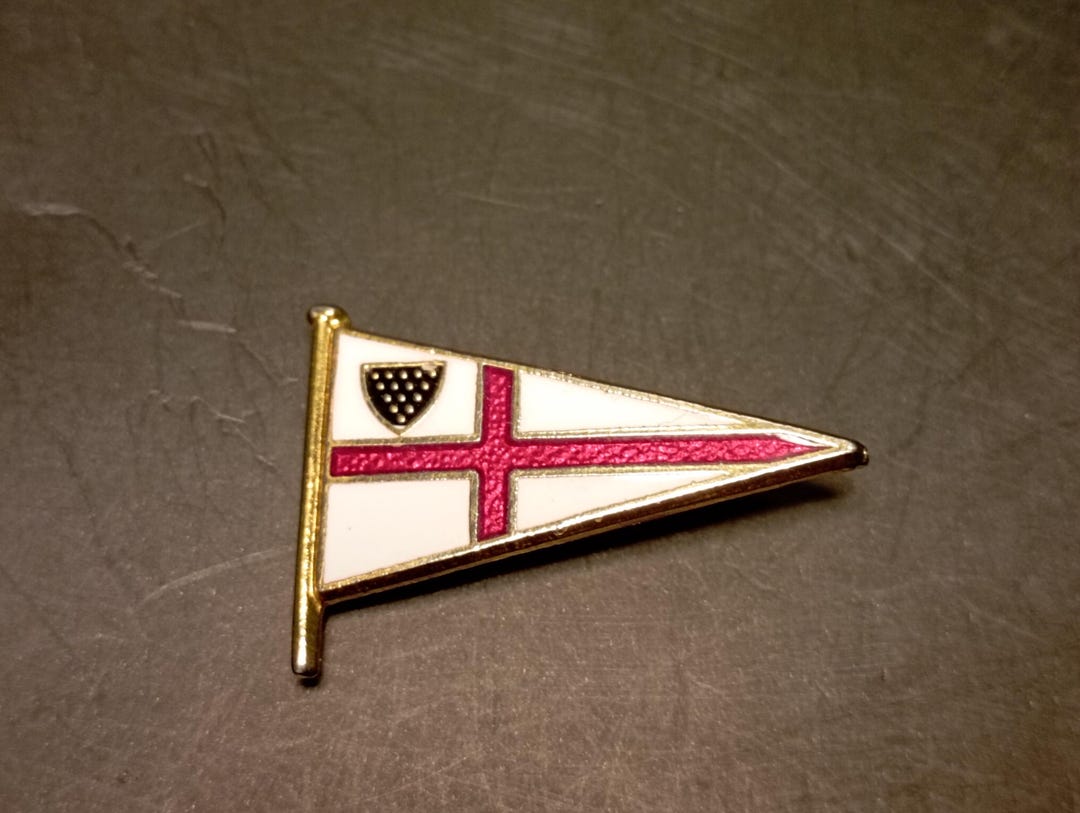 Mylor Yacht Club Burgee Flag Enamel Pin Badge Vintage 1980s Sailing ...