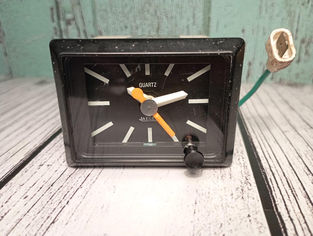 Jaeger Vintage Quartz Car Clock 1970s/80s Dashboard Fully Working Made ...
