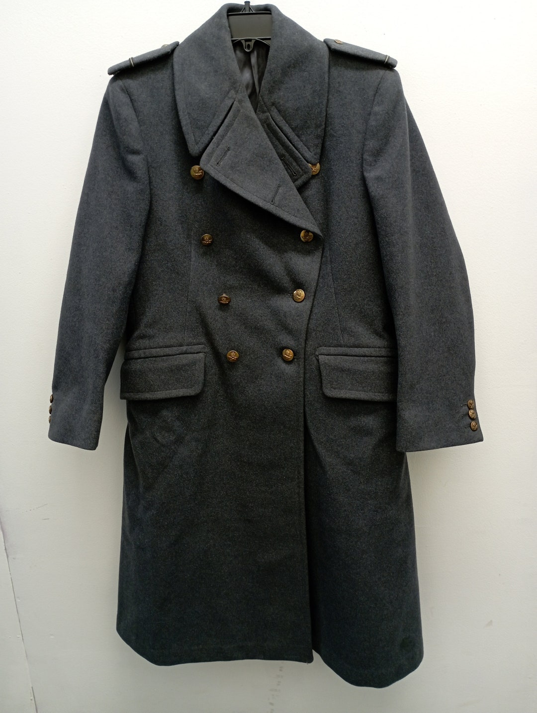 WWII RAF Officer's Greatcoat 1944 Thexton & Wright Ltd Size No6 Flying ...
