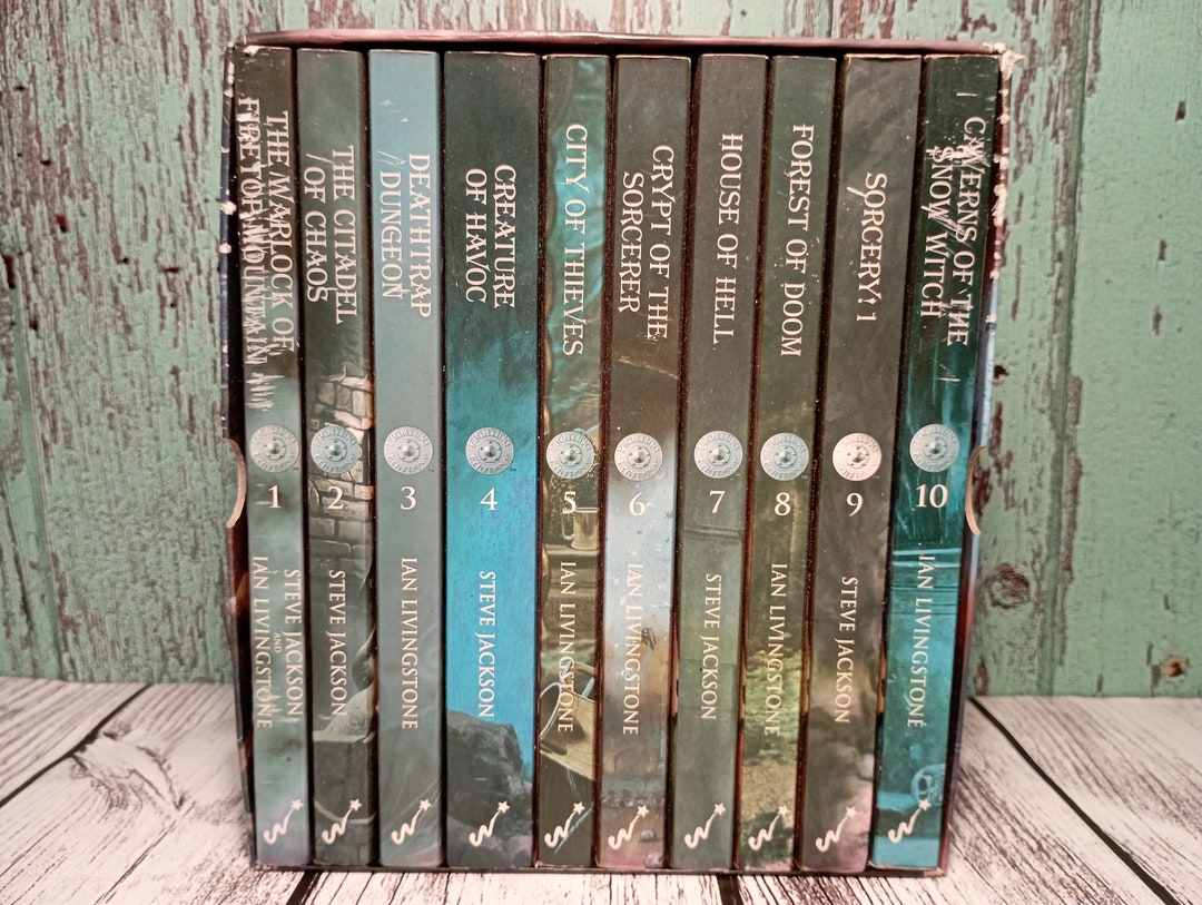 Fighting Fantasy Boxed Box Set Boxset Books 1-10 Steve Jackson - Etsy