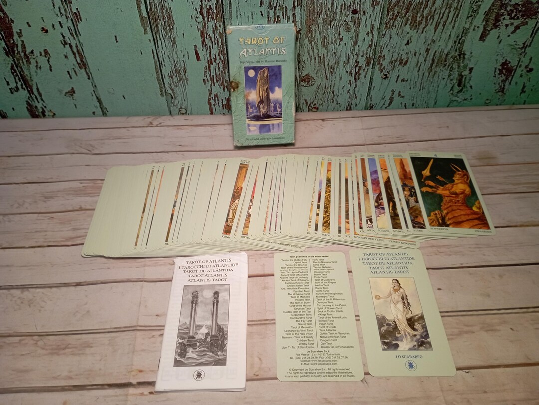 Tarot of Atlantis Rare 2004 Vintage Full Deck 78 Cards Boxed With ...