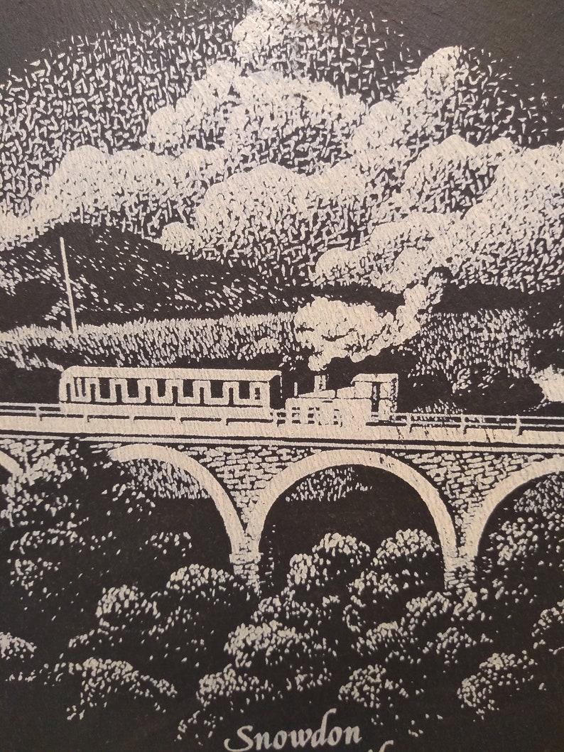 Snowdon Mountain Railway Souvenir Welsh Slate Wall Hanging - Etsy