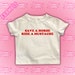 Custom Crop Top With Retro Text, Create Your Own Crop Top Baby Tee ...
