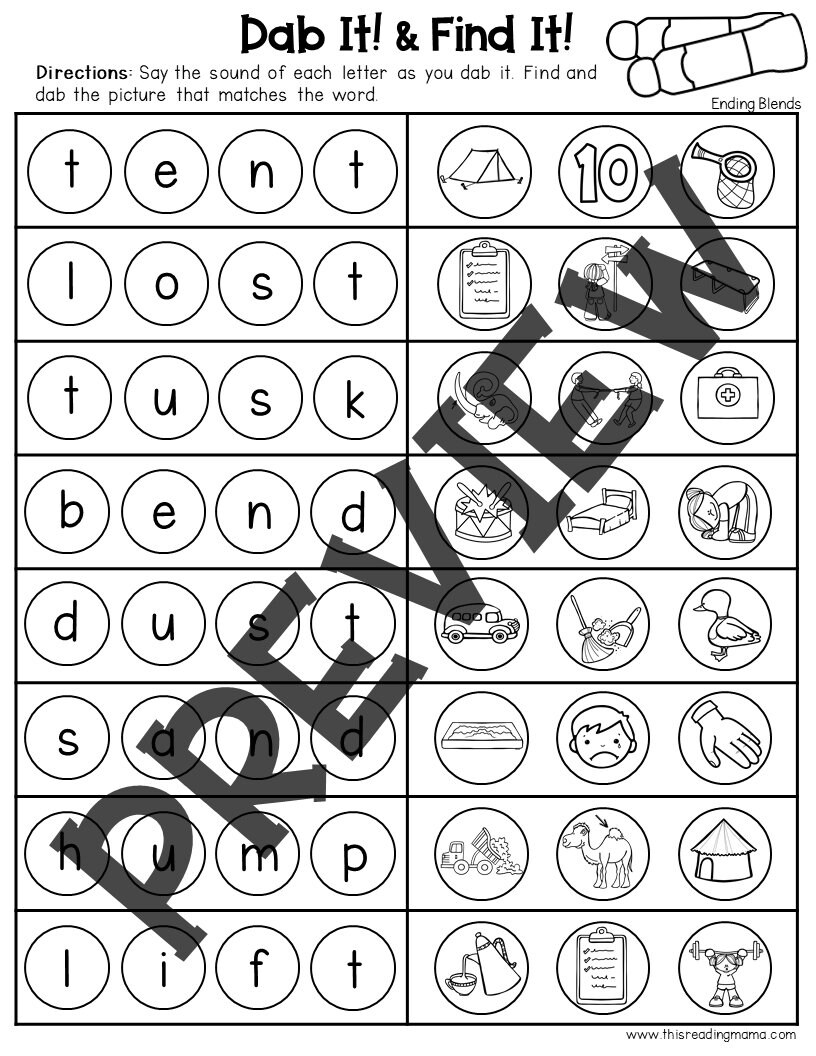 Dab It, Find It Blending Pages - Etsy