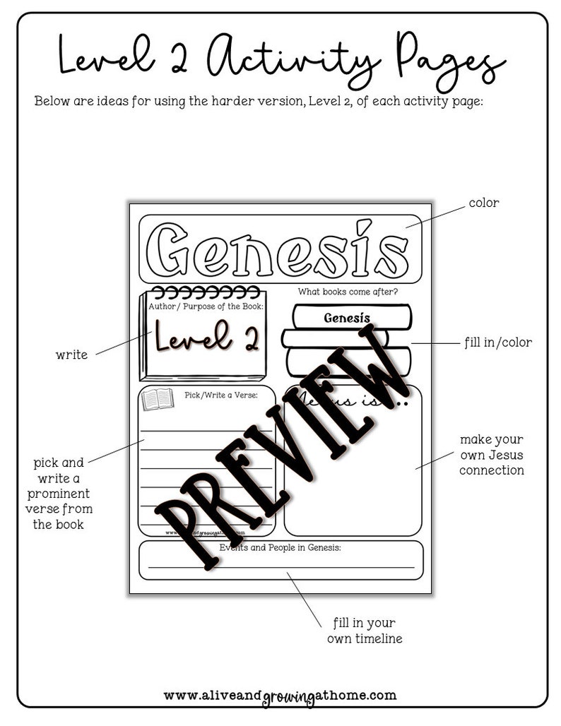 Old Testament Activity Pages - Etsy