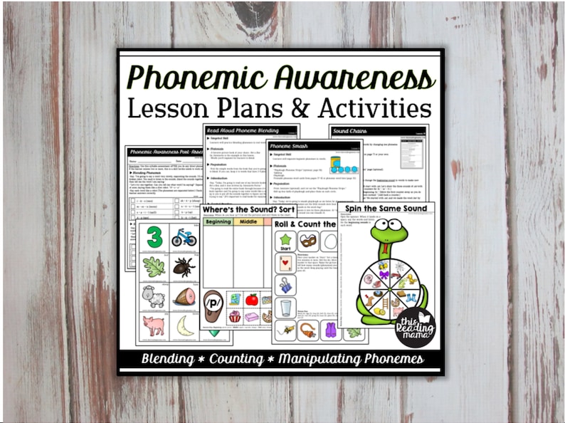 Phonemic Awareness Lesson Plans & Activities - Etsy
