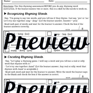 Rhyming Words Lesson Plans & Activities - Etsy