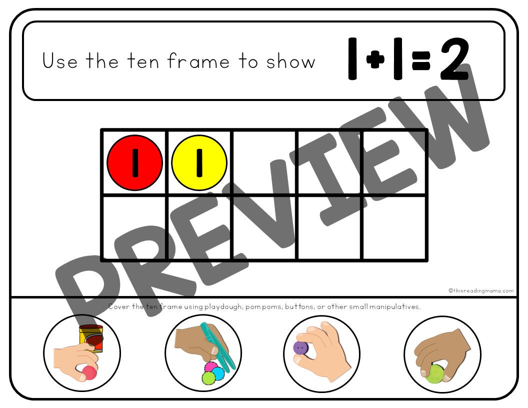 Fine Motor Math Mats - Etsy