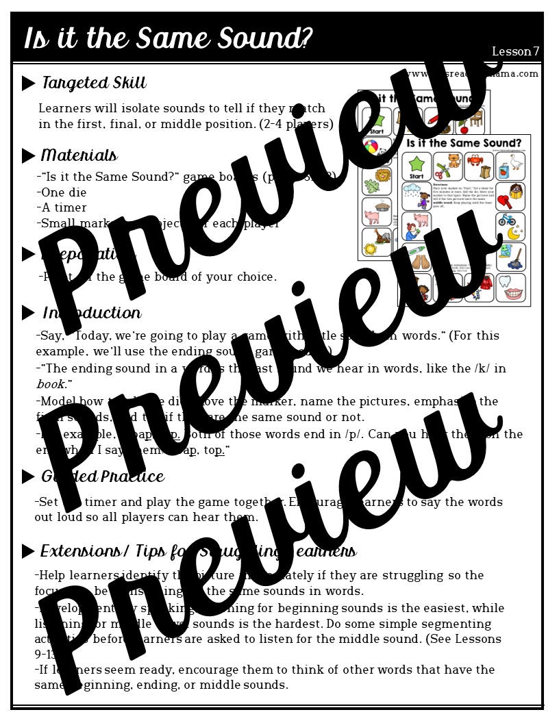 Phonemic Awareness Lesson Plans & Activities - Etsy