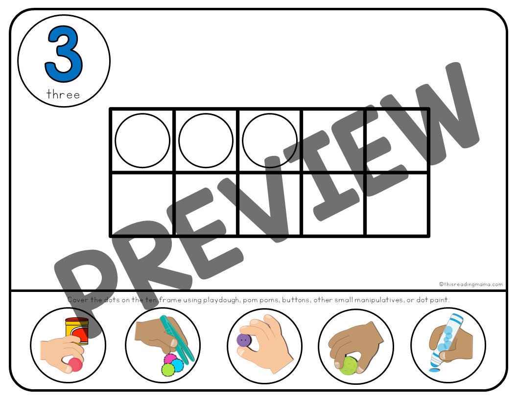 Fine Motor Math Mats - Etsy