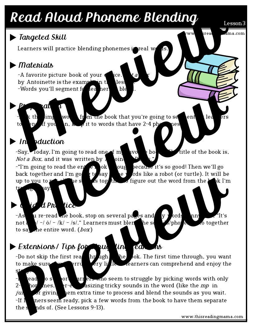 Phonemic Awareness Lesson Plans & Activities - Etsy
