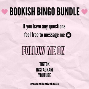Printable Book Bingo Bundle, Digital Download, TBR, Reading Challenge ...