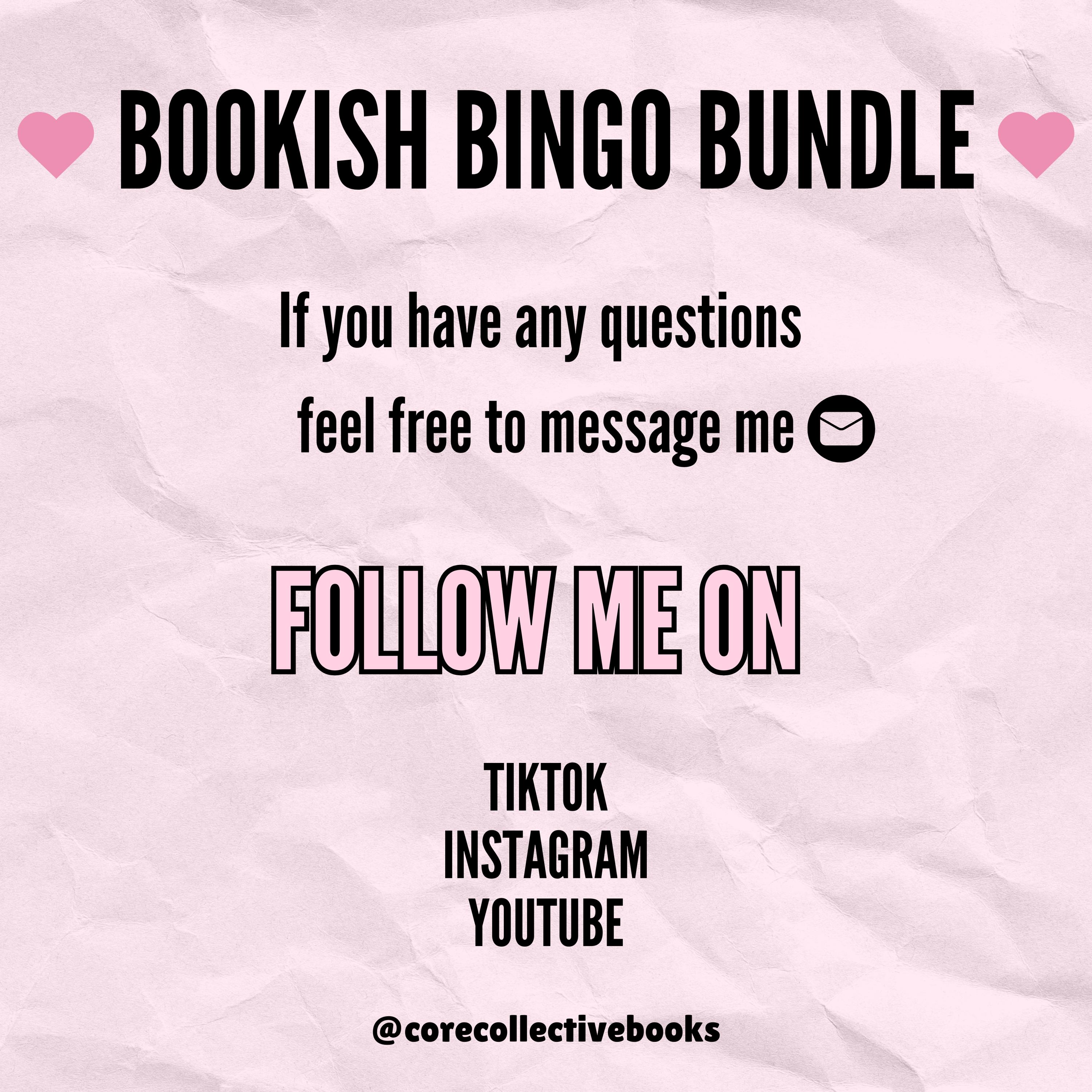 Printable Book Bingo Bundle: Reading Challenge (digital Download) - Etsy