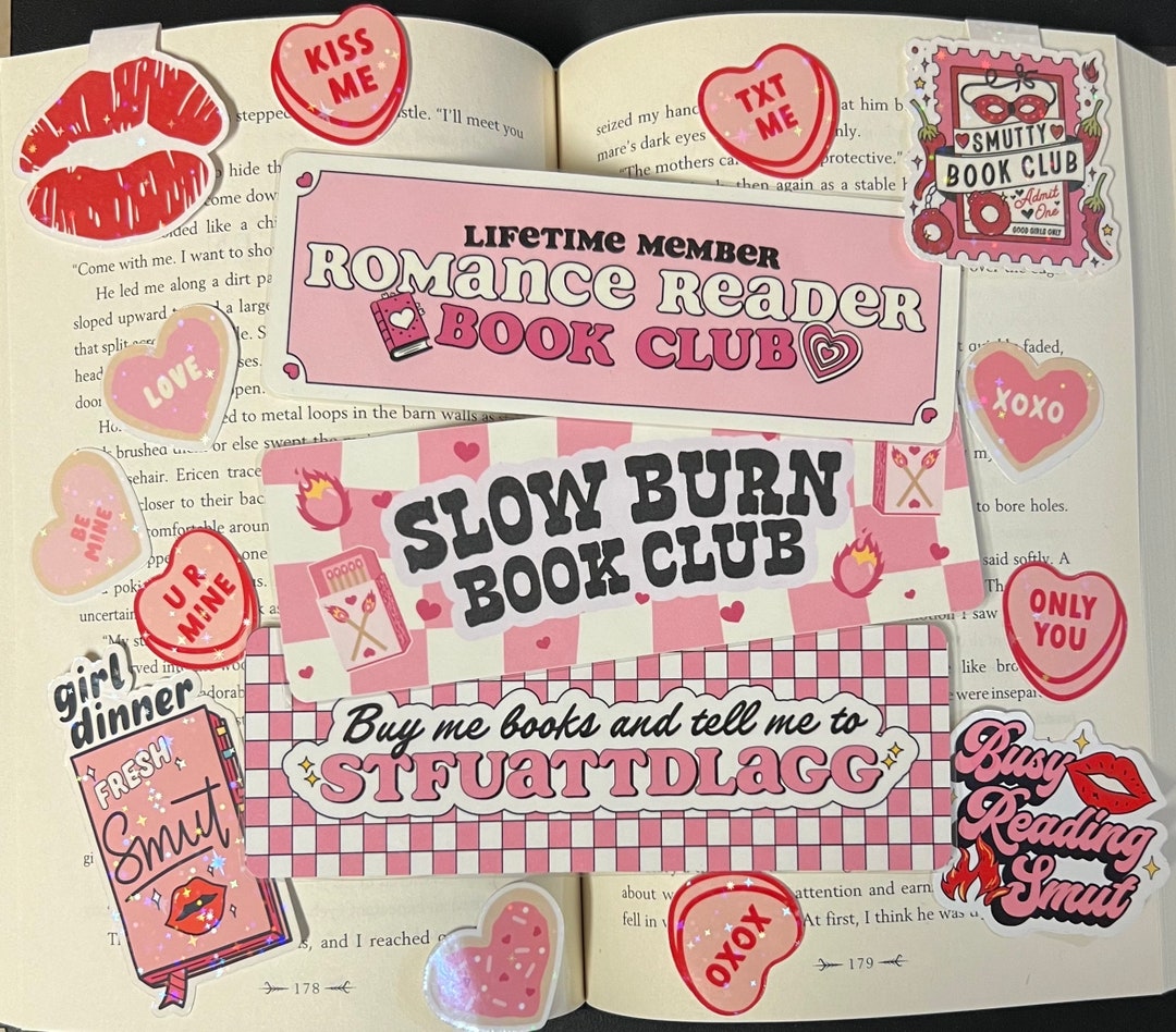 Romace Bookmark and Sticker Bundle Holographic Magnetic Bookmark ...