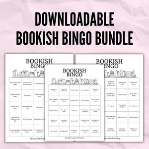 Printable Book Bingo Bundle, Digital Download, TBR, Reading Challenge ...