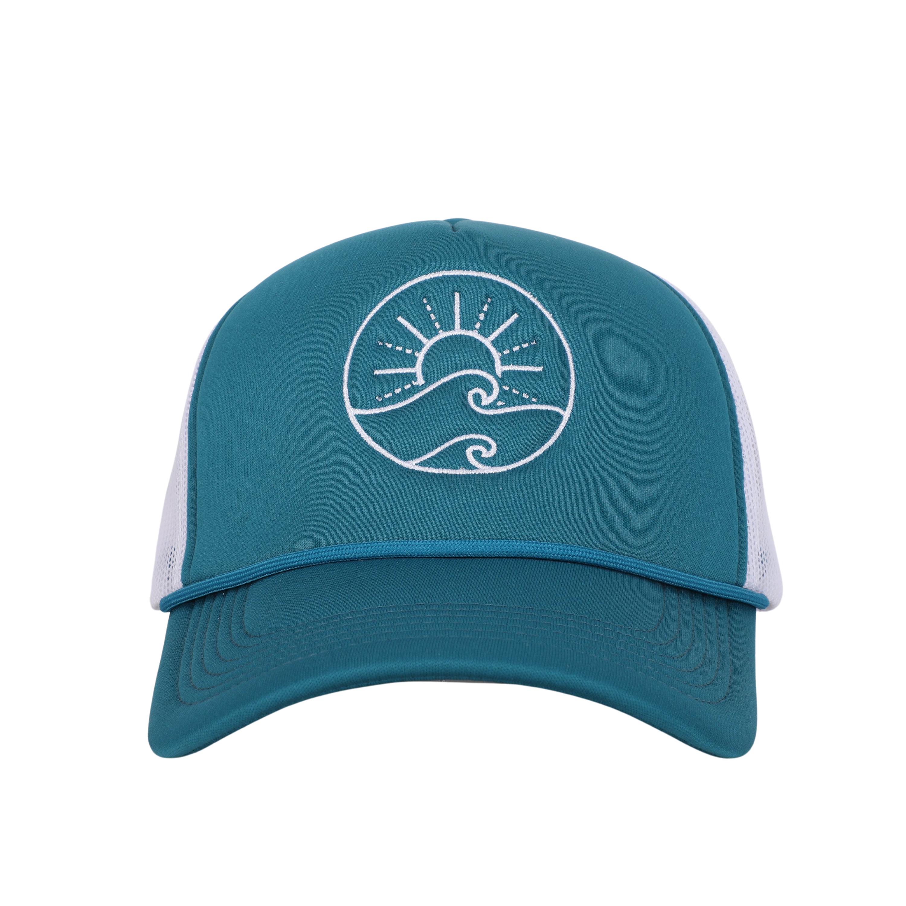 Sun Waves Trucker Hat, Beach Trucker Hat, Beach Wave Hat, Surf Trucker ...